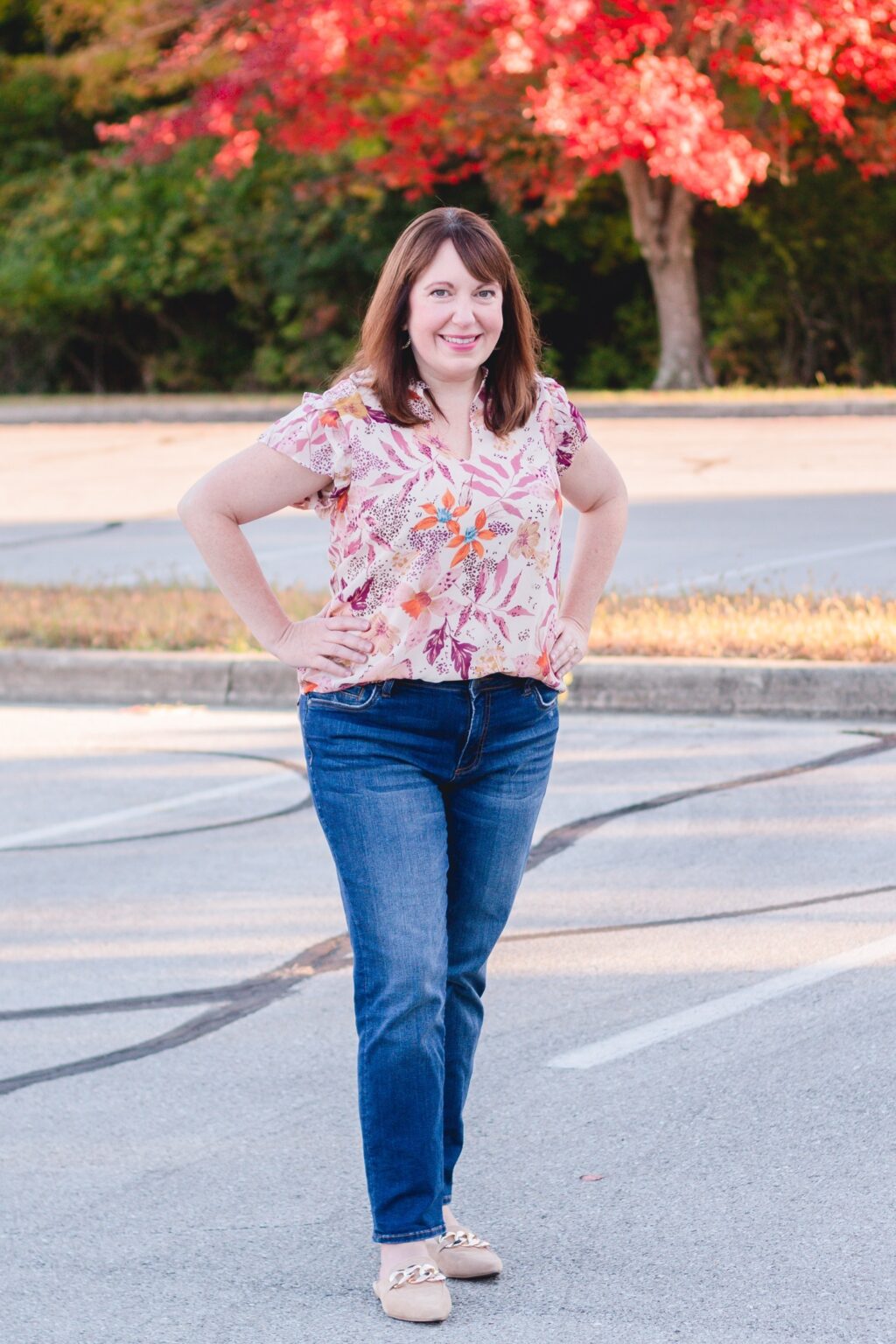 Fall Flutter Sleeve Blouse – Dressed in Faith