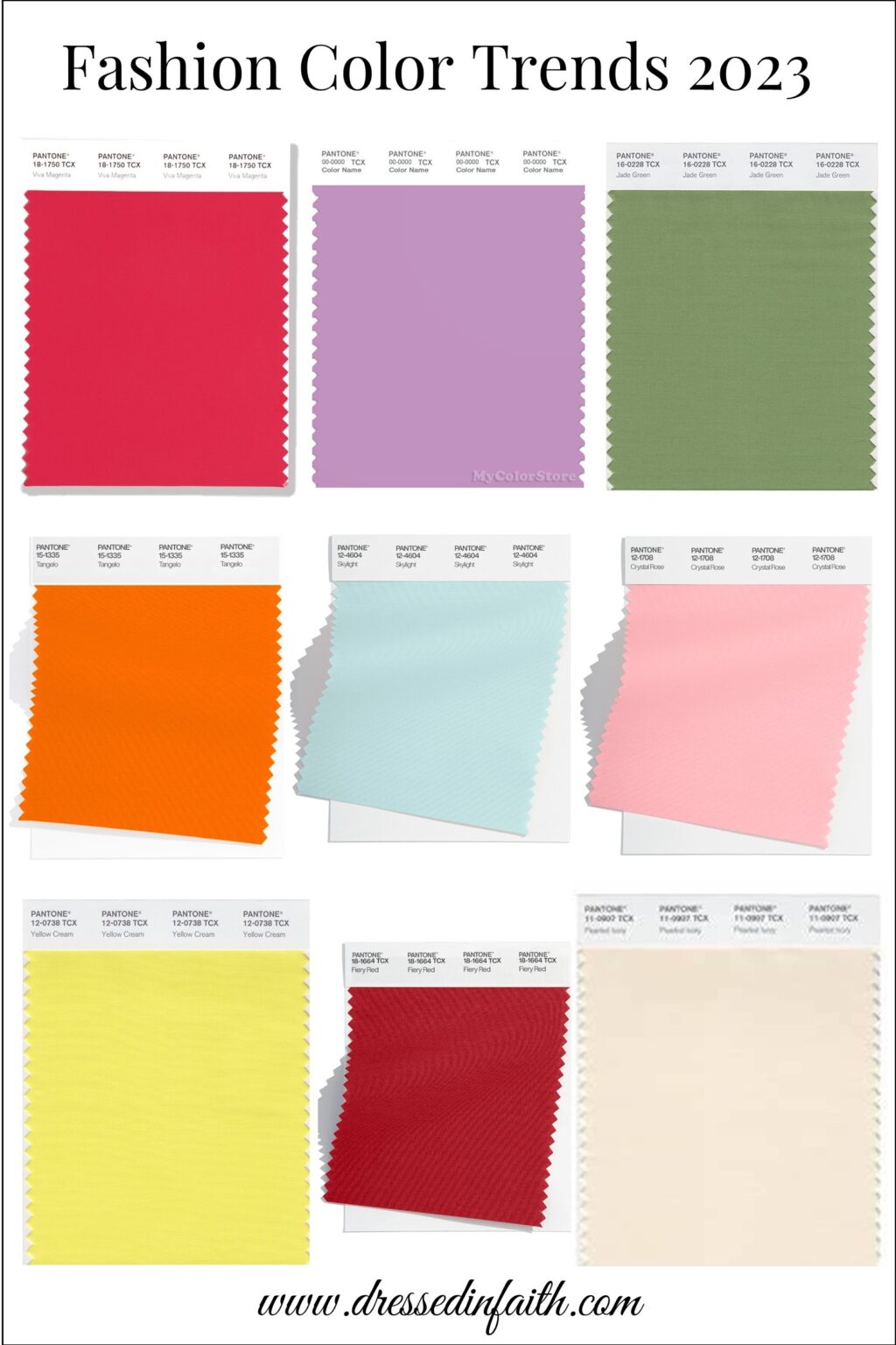 Fashion Color Trends Report 2023 – Dressed in Faith