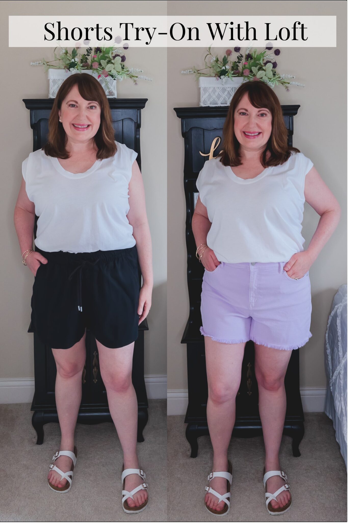 Shorts Try-On With Loft – Dressed in Faith